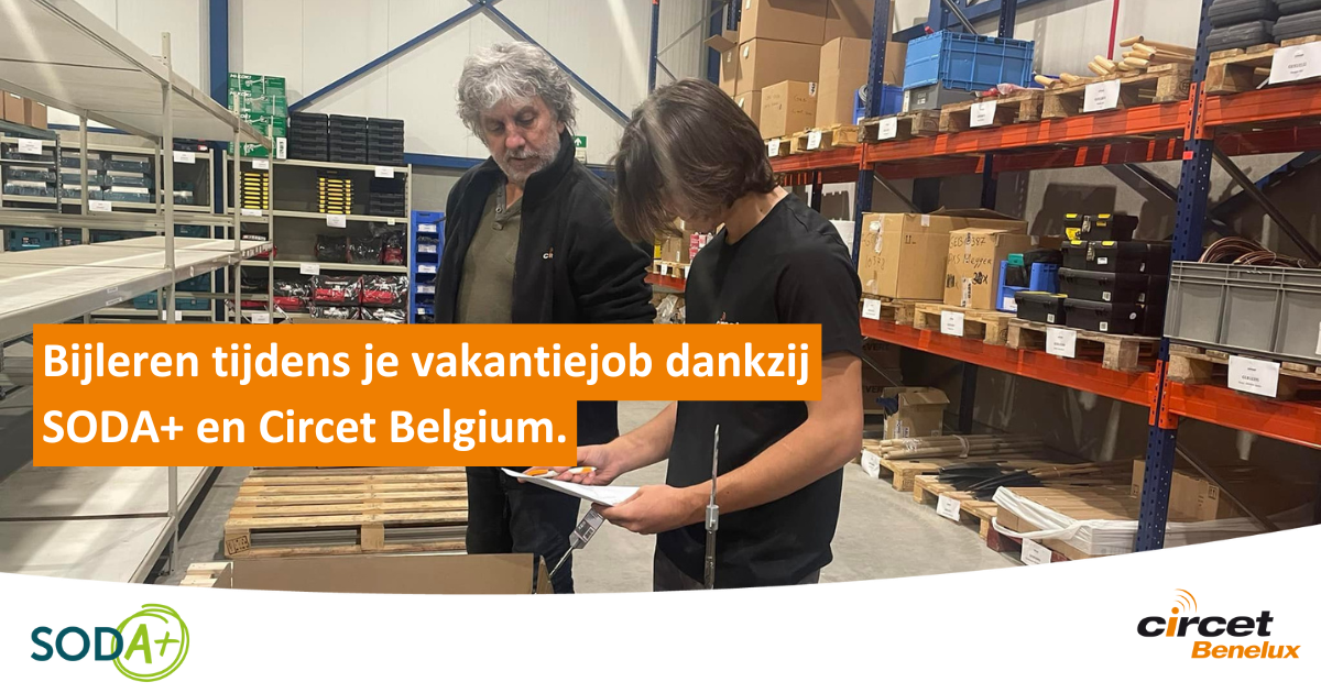 Bijleren tijdens je vakantiejob dankzij SODA+ en Circet Belgium